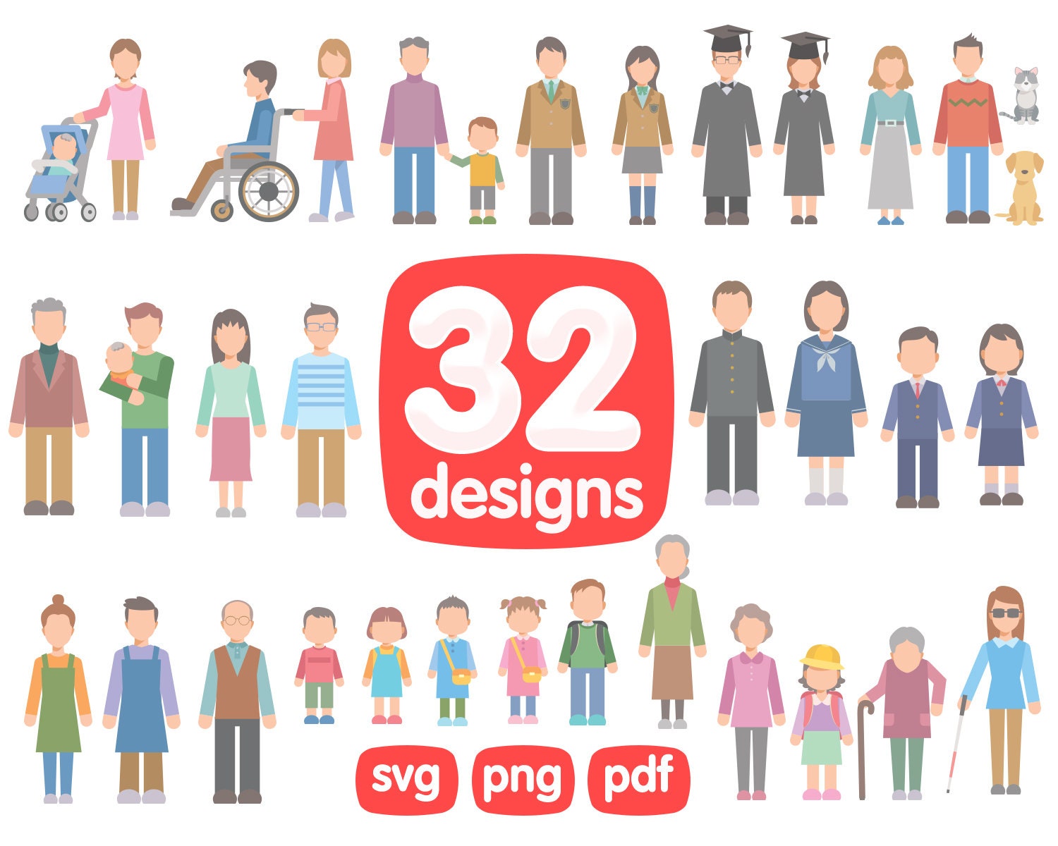 Family Helping Others Clipart