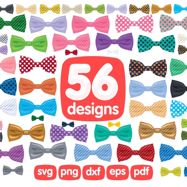 Bow Ties Clipart - Etsy