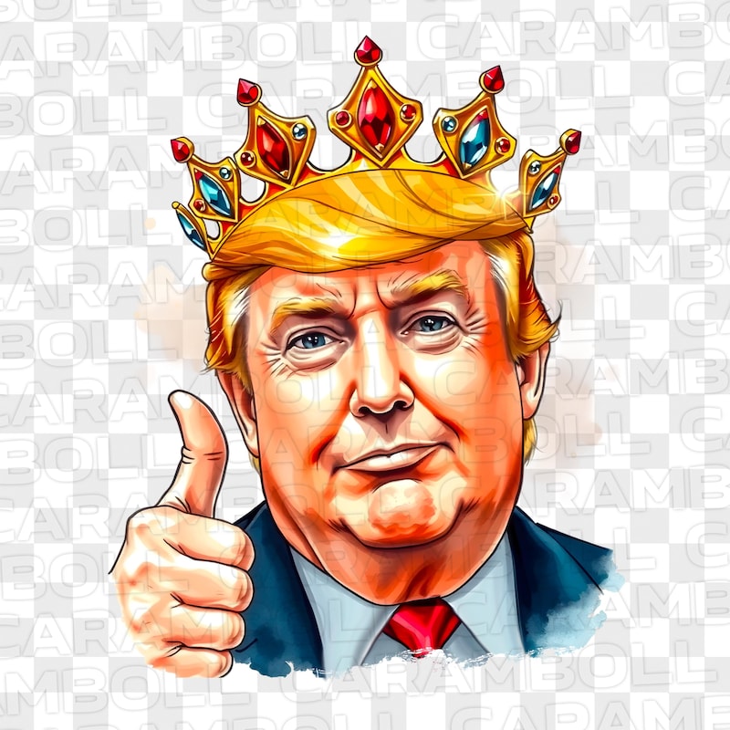 Trump King Art - Etsy