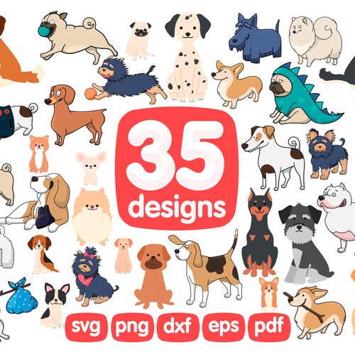 29 Dogs Clipart Bundle Pet Clipart Puppy Clipart Animal - Etsy