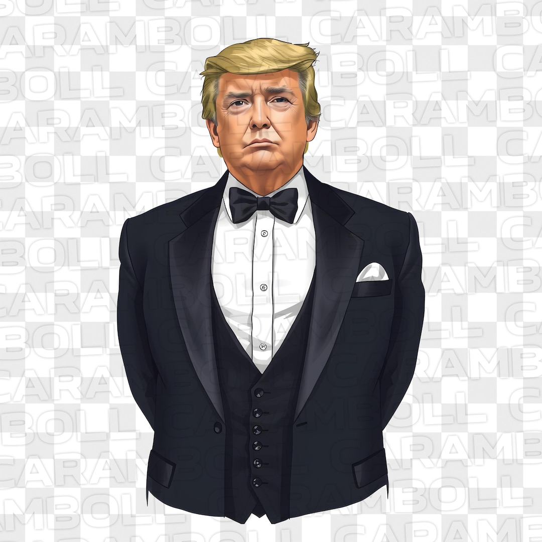 Donald Trump Tuxedo PNG - Etsy