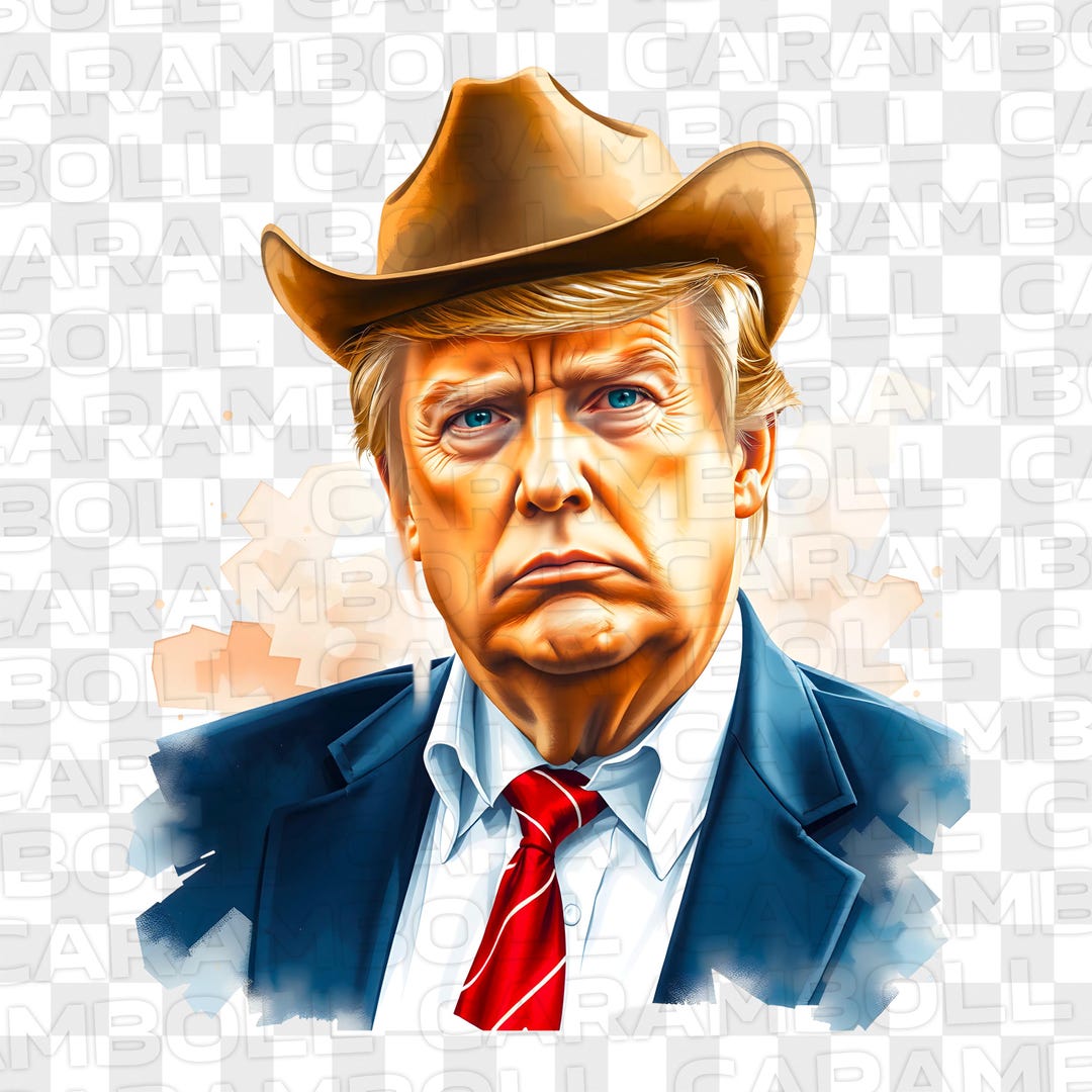 Donald Trump Cowboy PNG - Etsy