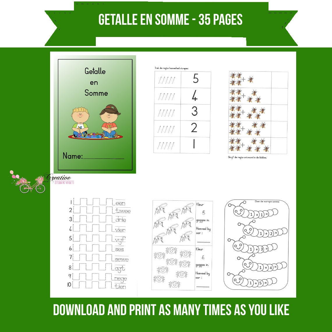 Additional Learning Afrikaans Grade R/Grade 1 Learning Set | Etsy