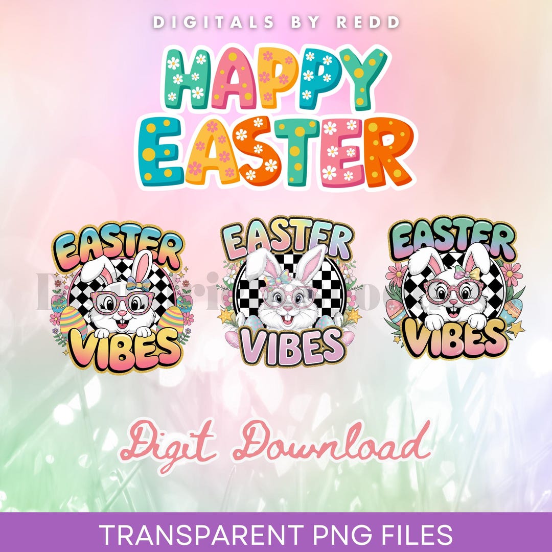 Easter Vibes PNG Files | Aesthetic Easter Clipart | Transparent ...