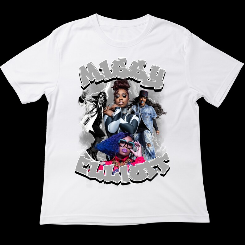 Missy Elliott, Bootleg Hiphop Tee, PNG File - Etsy