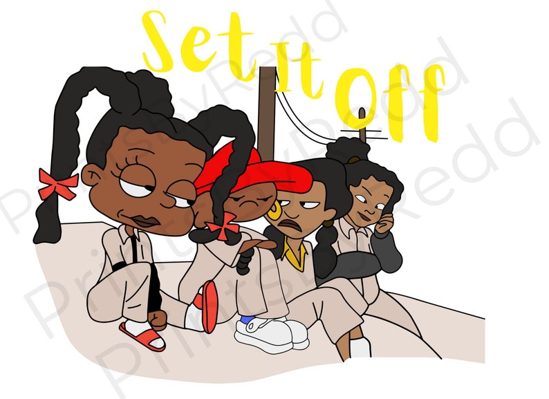 Black Girls Set It off PNG - - Etsy