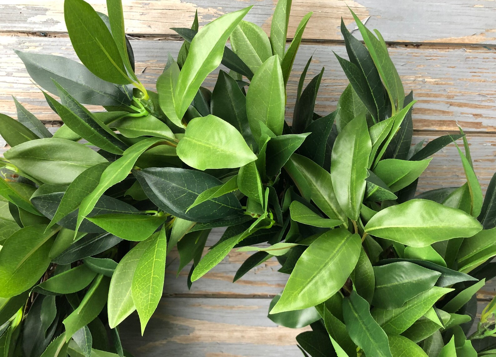 Faux Mixed Laurel Greenery Farmhouse Wreath Classic Year - Etsy