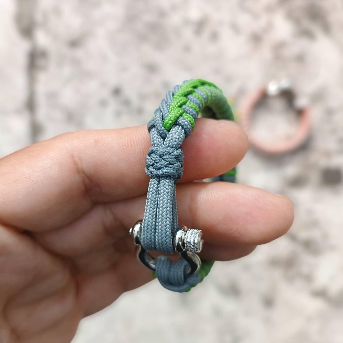 Colorful Paracord Bracelet With Omega Shackle as Closure, Unisex ...