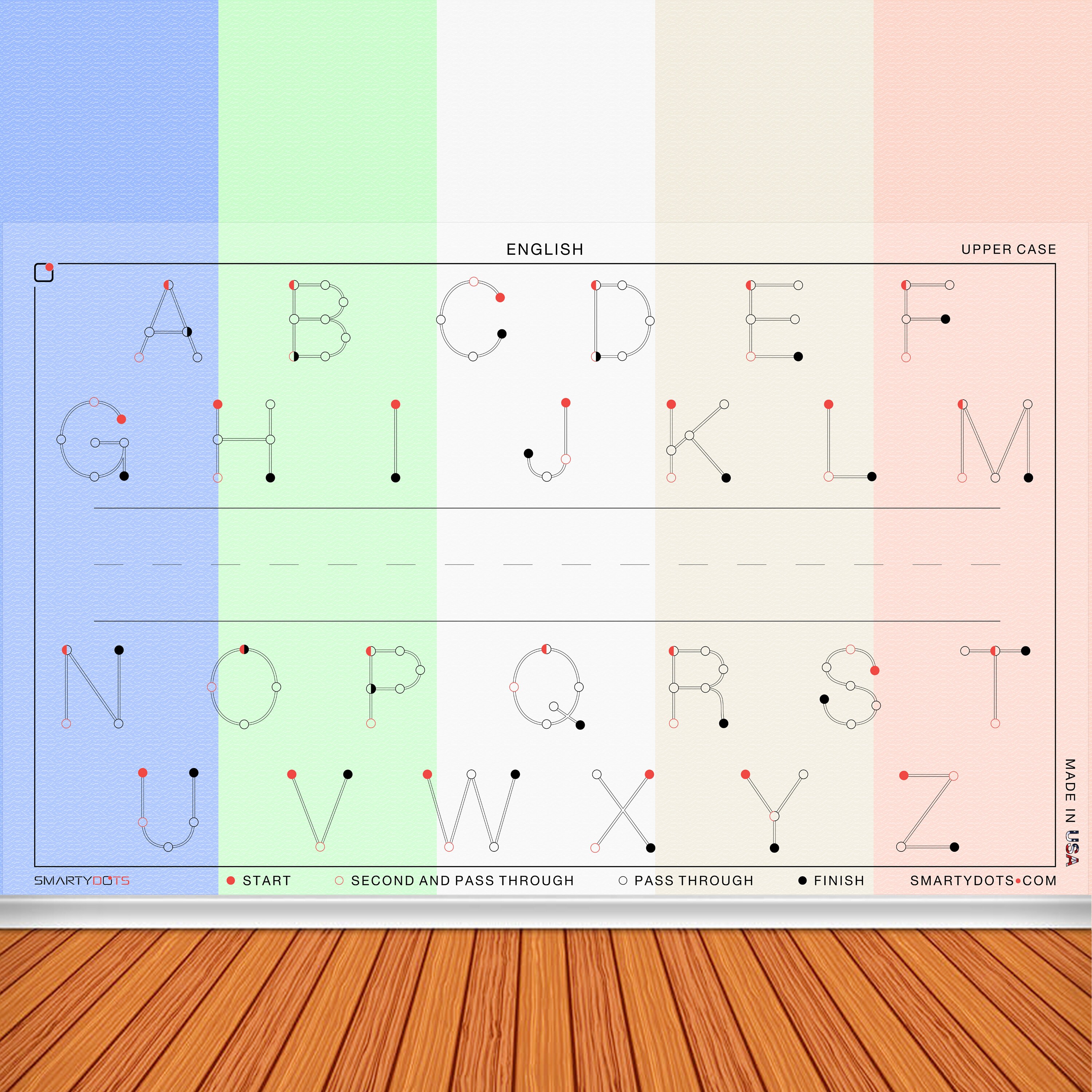 ALPHABET | ENGLISH Upper Case (58x35) - Dry Erase Without A Trace ...