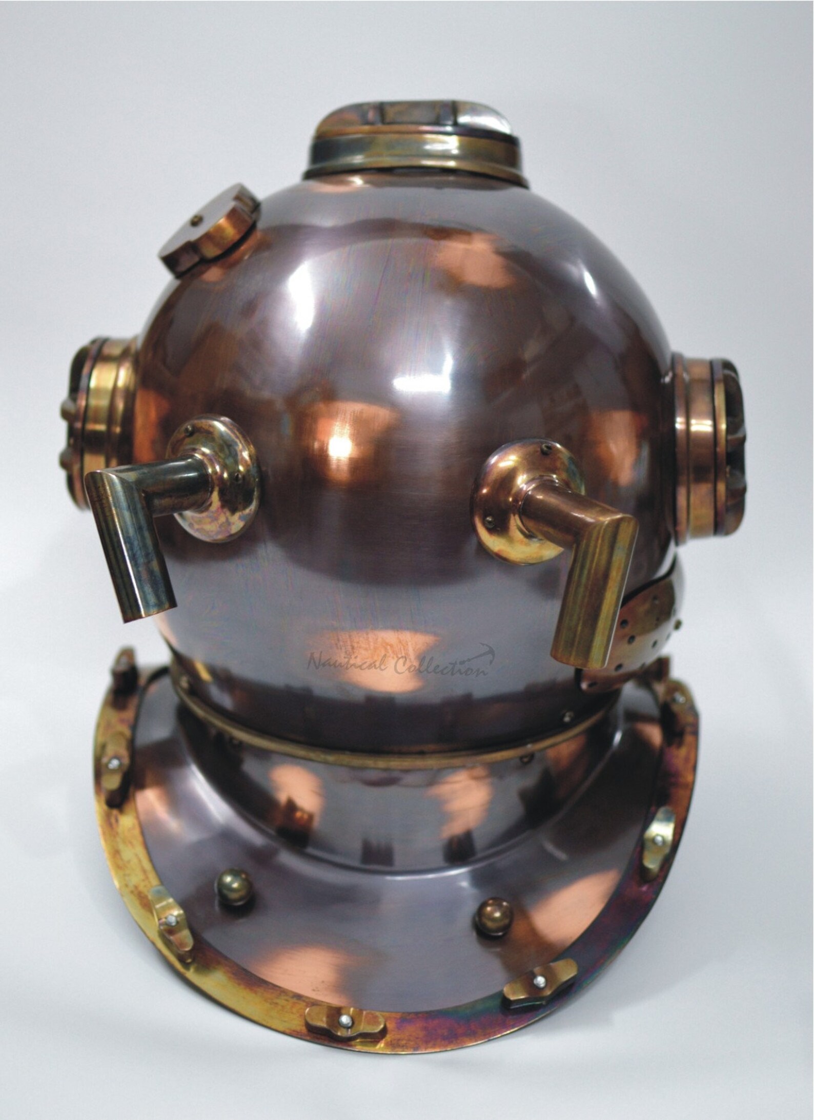 Decorative Divers Helmet Solid Steel & Aluminum Scuba Diving Helmet 18 ...