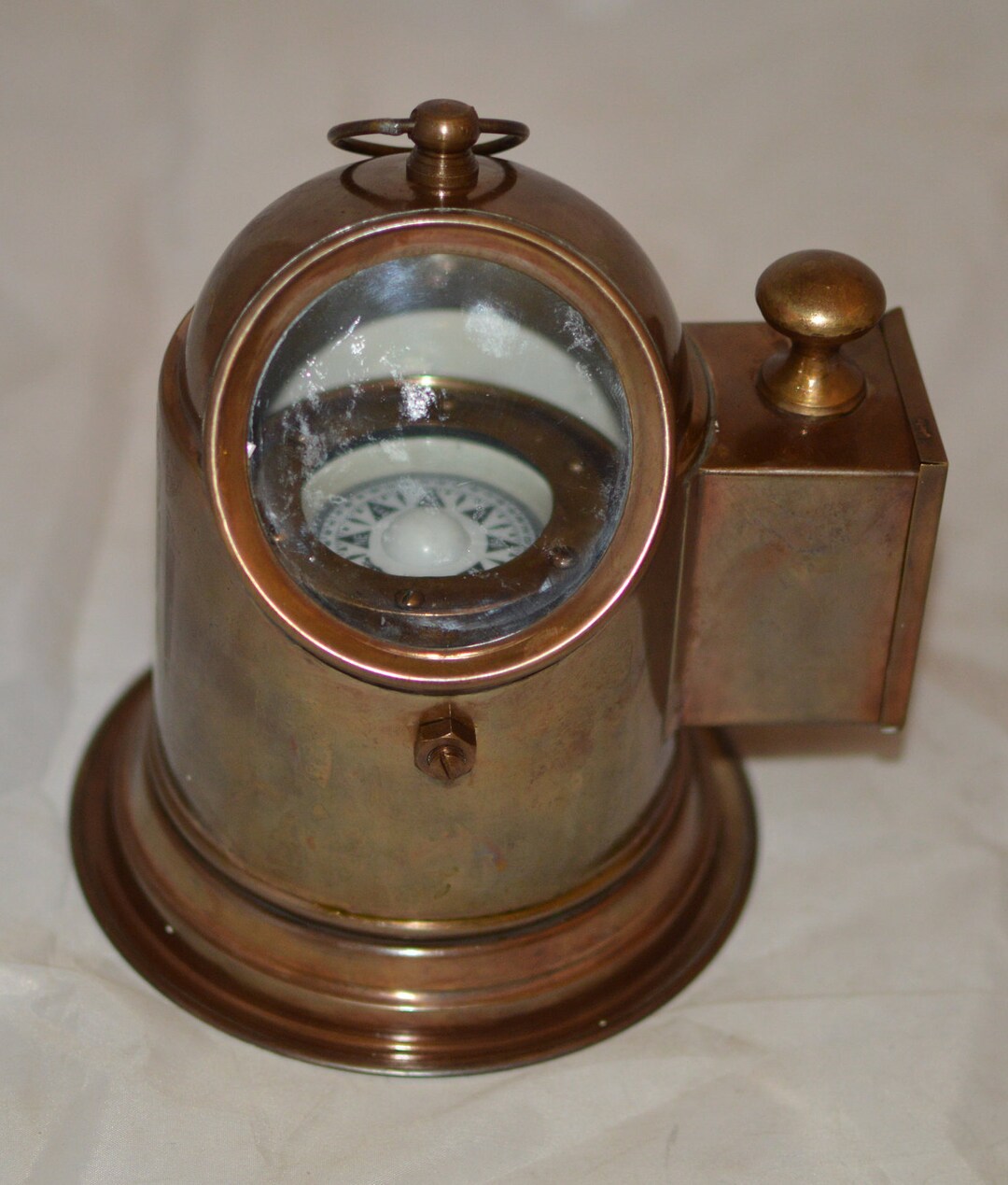 Brass Helmet Compass: Vintage Maritime Binnacle Decoration - Etsy