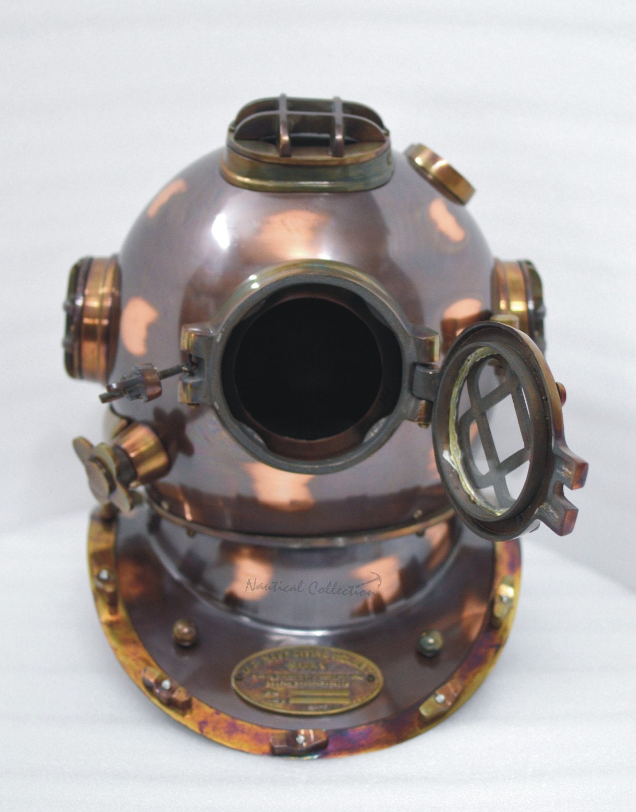 Decorative Divers Helmet Solid Steel & Aluminum Scuba Diving Helmet 18 ...