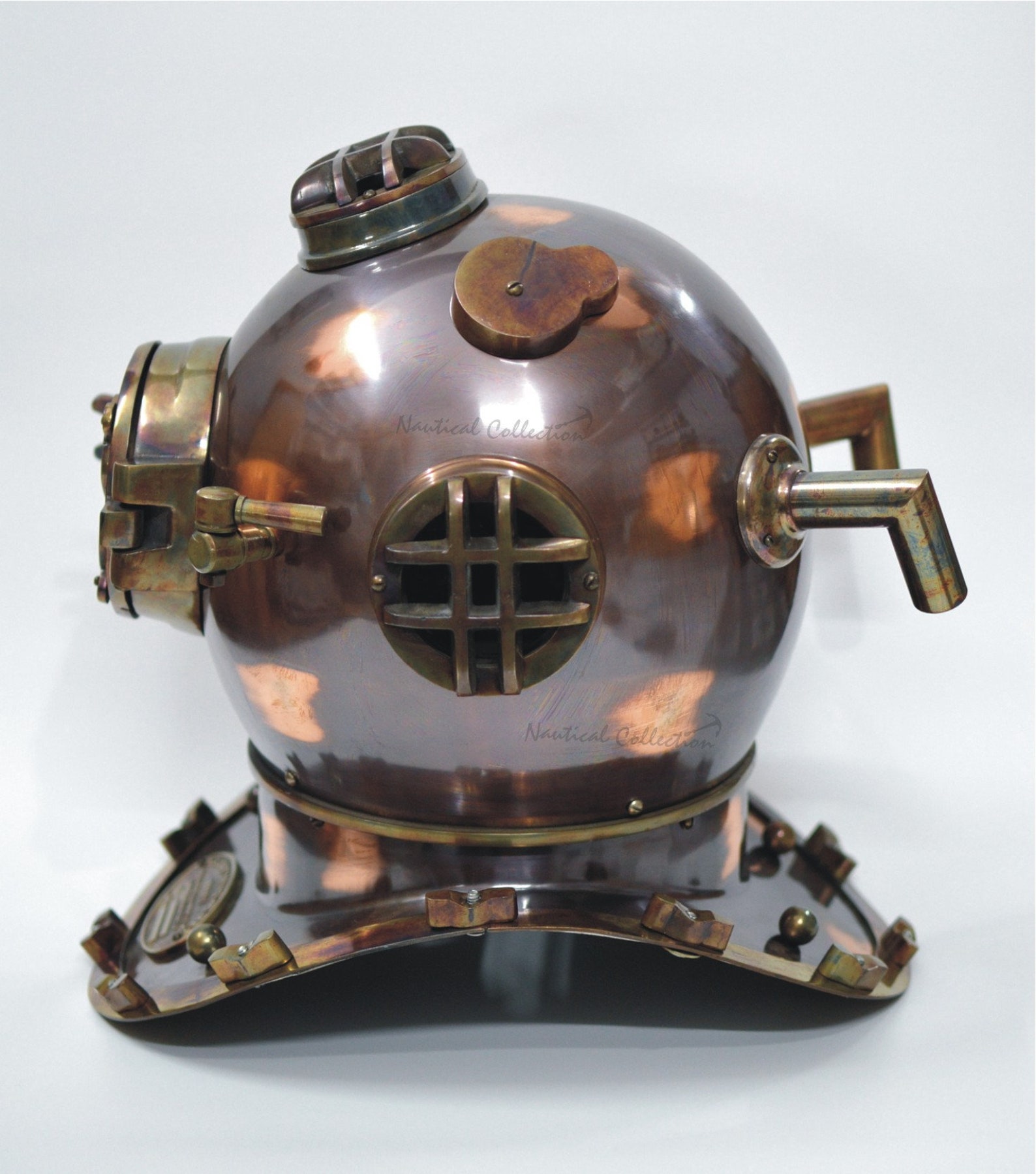 Decorative Divers Helmet Solid Steel & Aluminum Scuba Diving Helmet 18 ...