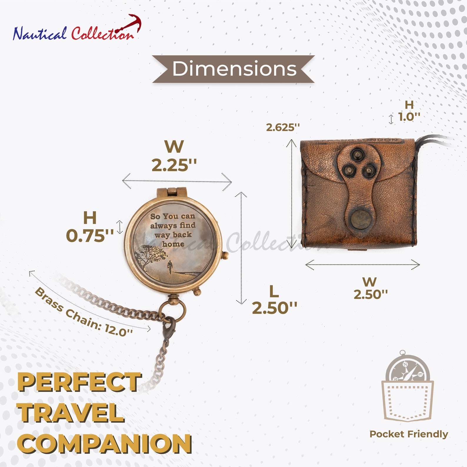 So You Can Always Find Your Way Back Home” Quote Engraved Compass ...