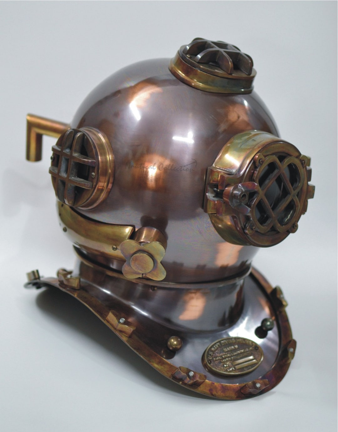 Decorative Divers Helmet Solid Steel & Aluminum Scuba Diving Helmet 18 ...