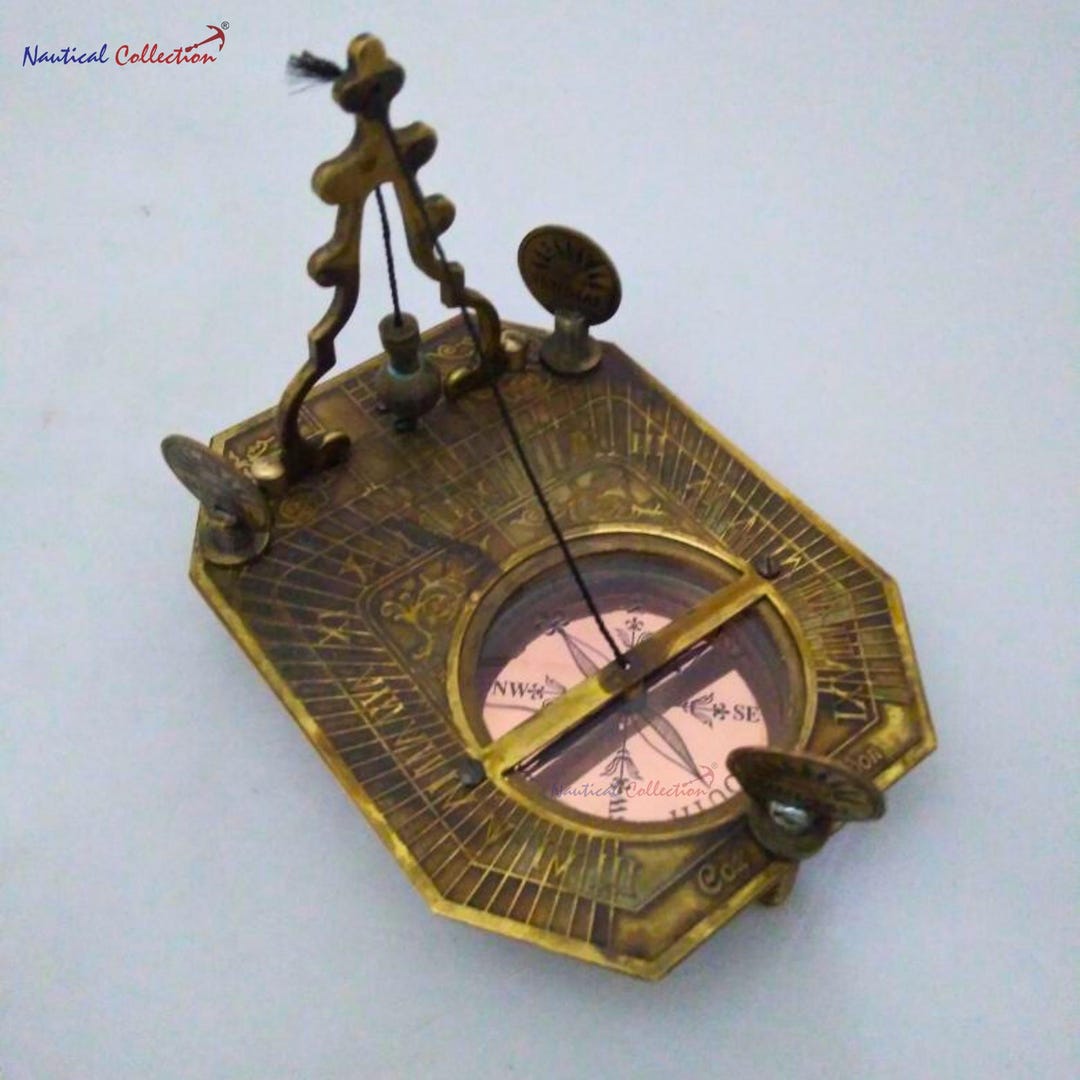 Nautical Collection Pendulum Sundial Compass 4.5 Inch in Antique Finish ...