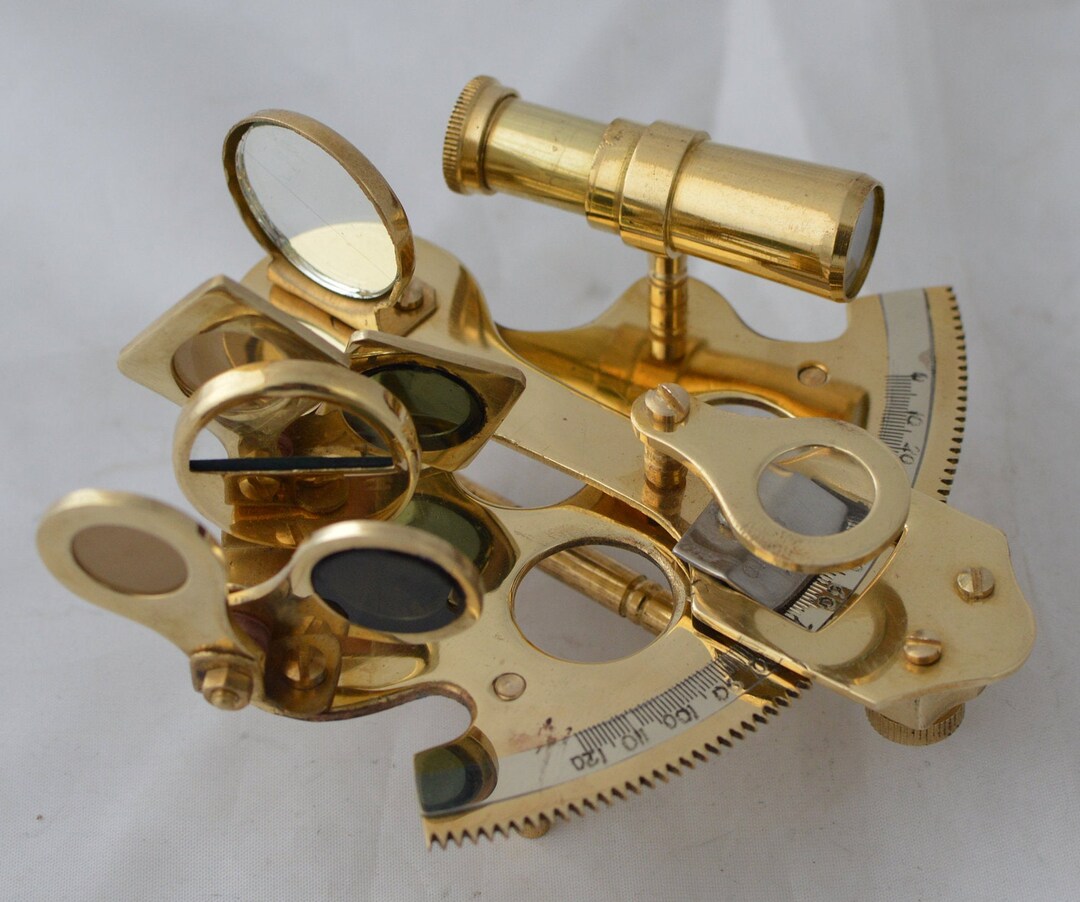 SEXTANT 4 Inch in Shiny Finish Made of Brass & Glass Use: Decoration ...