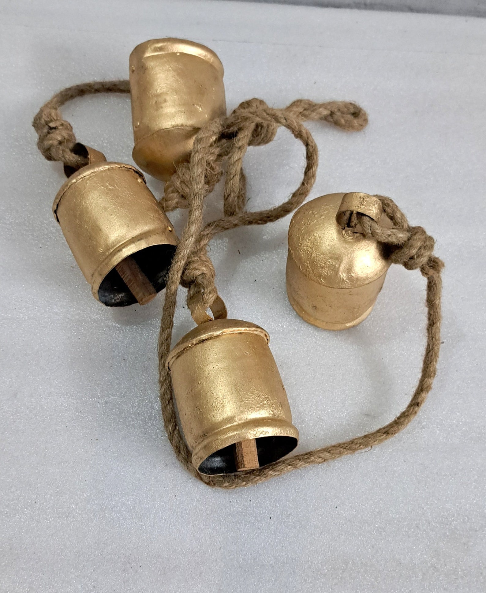 Set of 4 Rustic Cow Bells: Handmade Iron Christmas Decoration - Etsy