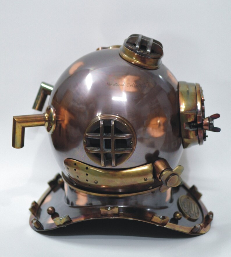 Decorative Divers Helmet Solid Steel & Aluminum Scuba Diving Helmet 18 ...