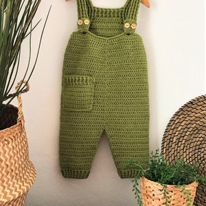 Crochet Pattern Baby Overalls - Newborn to 24 Months - Etsy