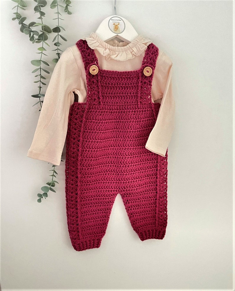 Crochet Pattern Baby Overalls Newborn to 24 Months - Etsy