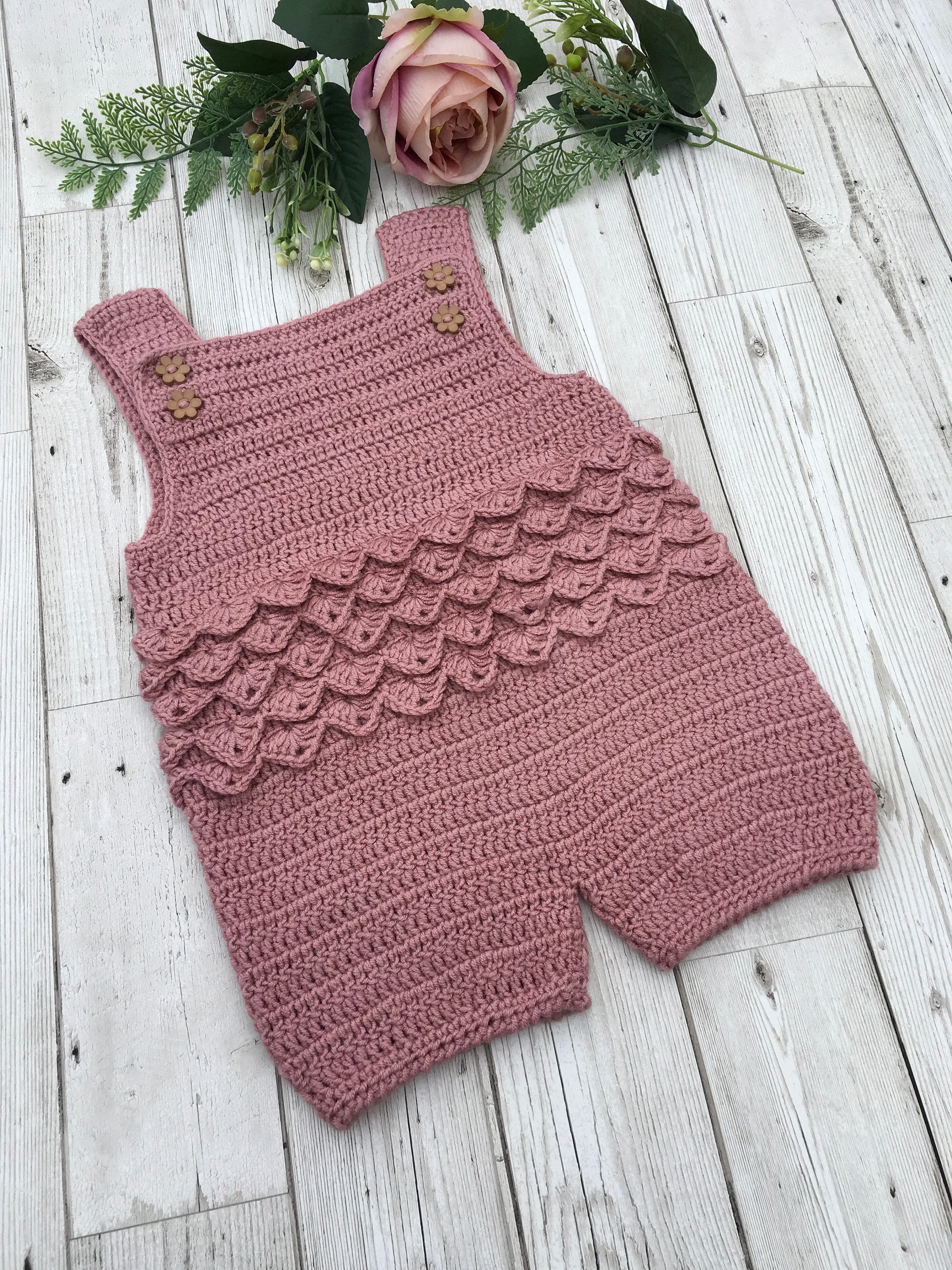 Crochet Pattern Baby Romper Newborn to 24 Months | Etsy UK