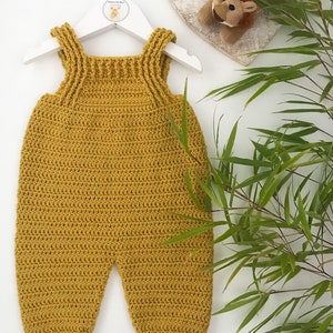 Crochet Pattern Baby Overalls - Newborn to 24 Months - Etsy