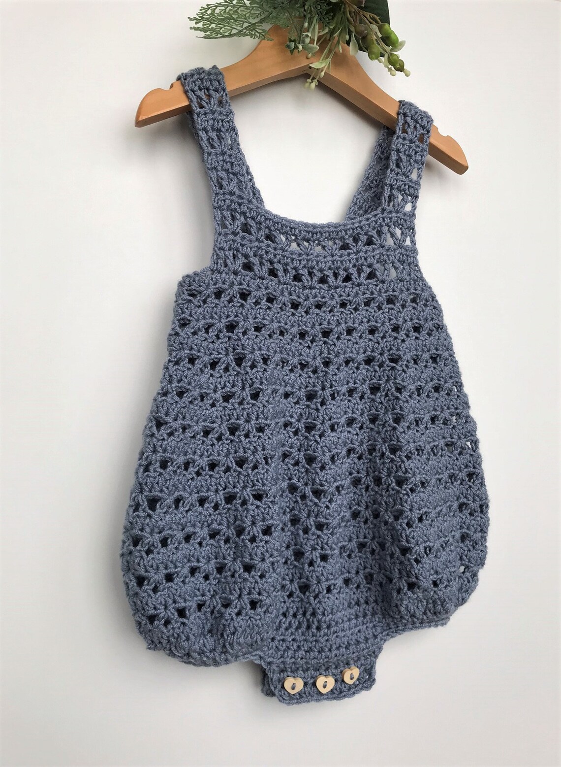 Crochet Pattern Baby Romper Newborn to 36 Months - Etsy