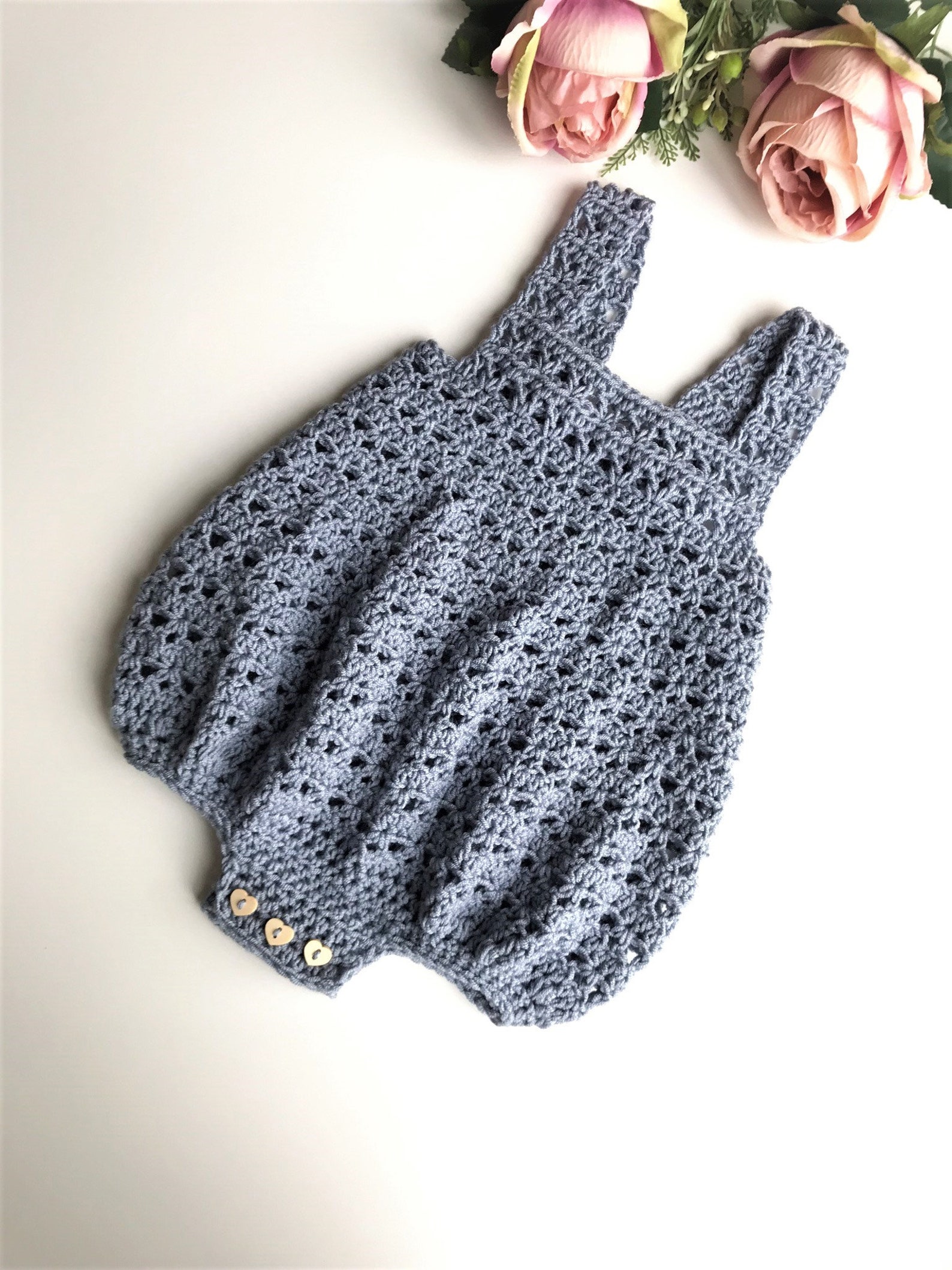 Crochet Pattern Baby Romper Newborn to 36 Months - Etsy
