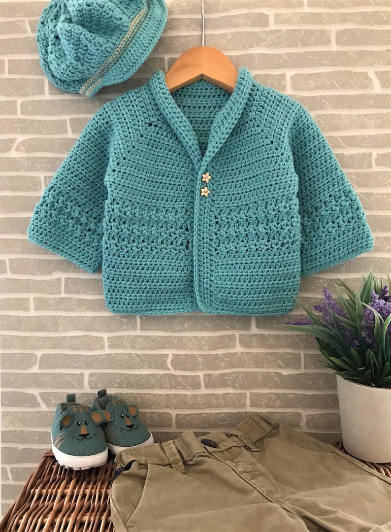 Crochet Pattern Baby Cardigan Newborn to 24 months | Etsy