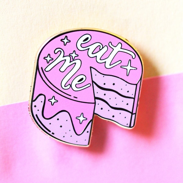 Cake Enamel Pin - Etsy