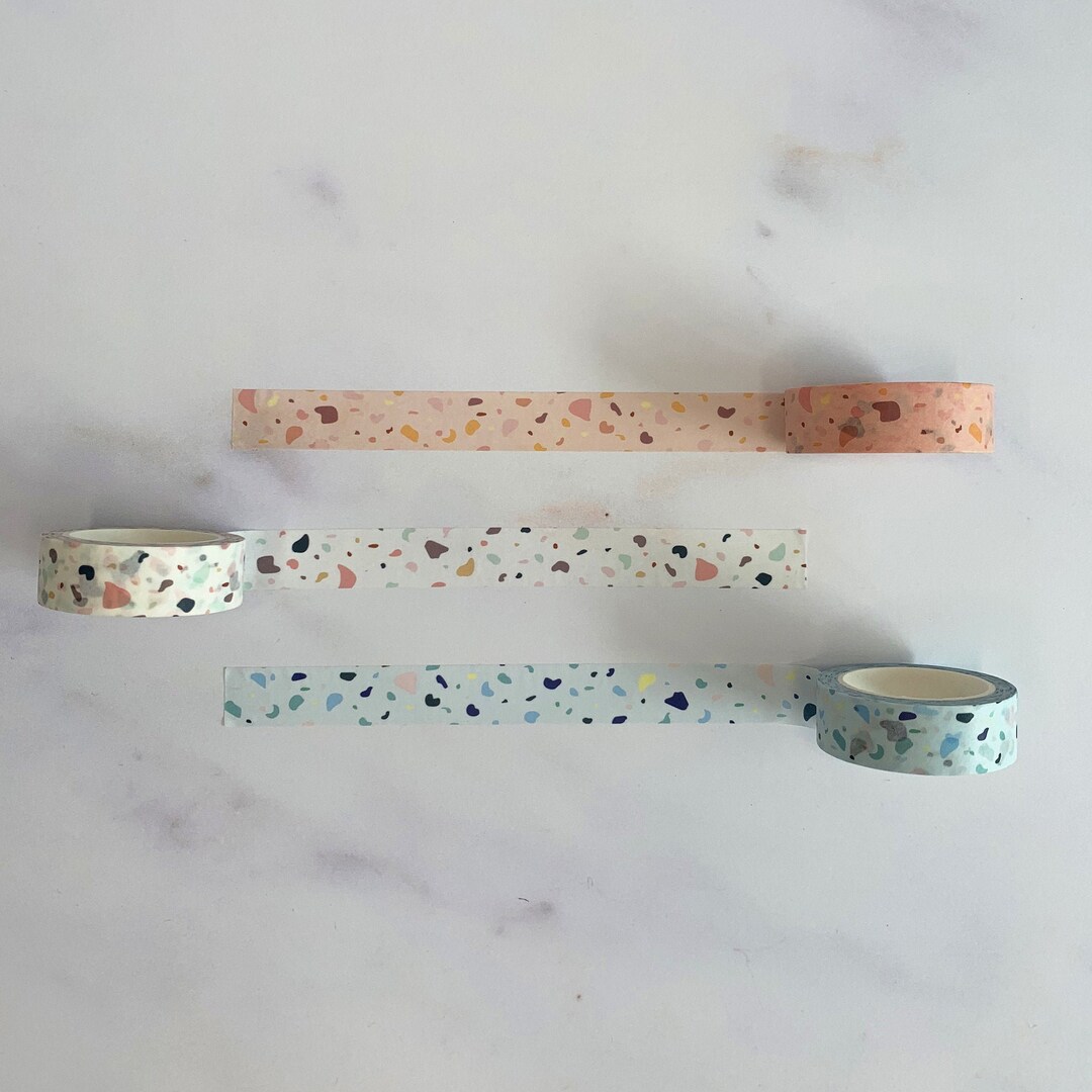 Washi Tape With Terrazzo Pattern Ideal for Planner or Scrapbooking a Decorative Masking Tape in ...