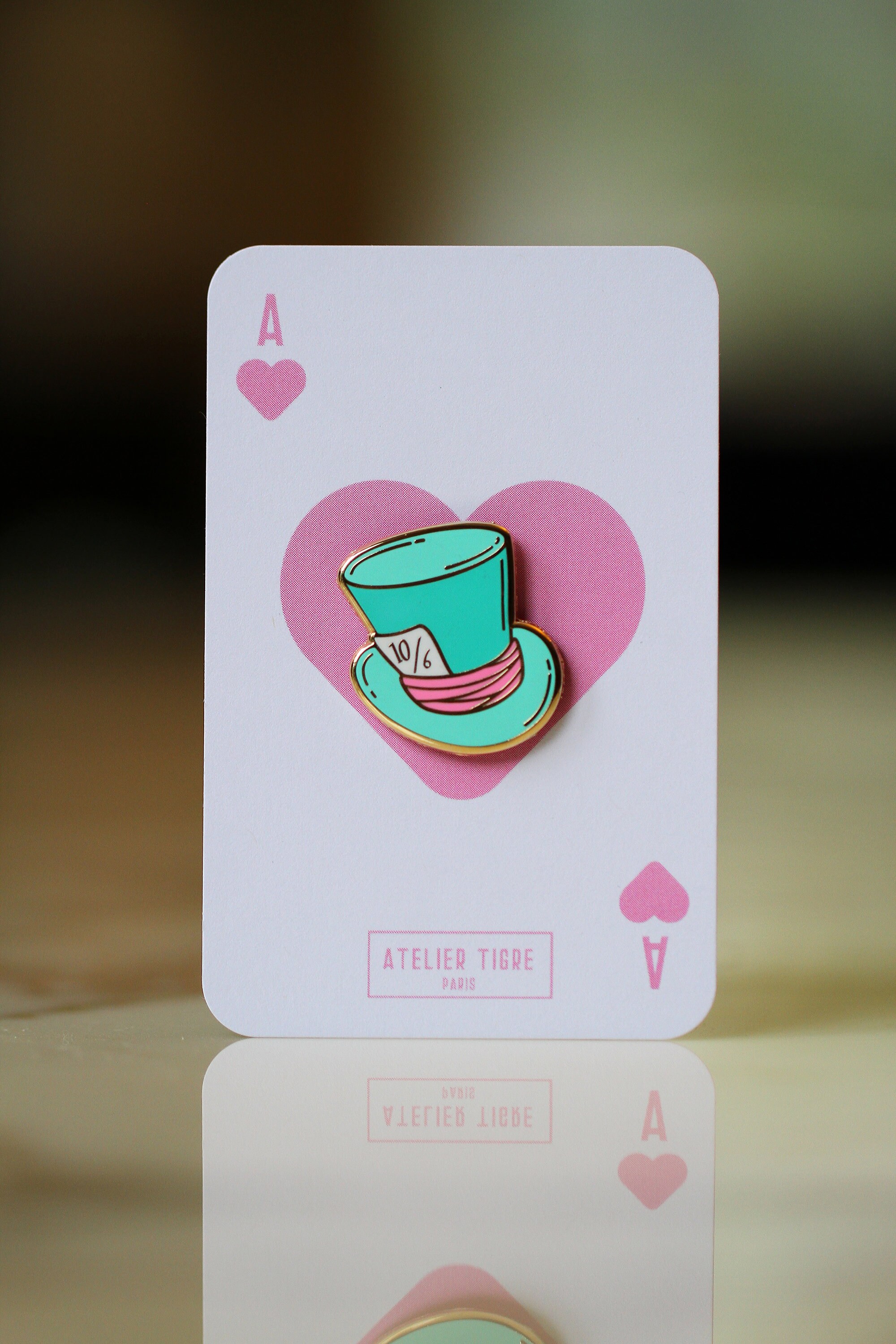 Mad Hatter's Hat Enamel Pin From the Novel Alice in Wonderland by Lewis ...