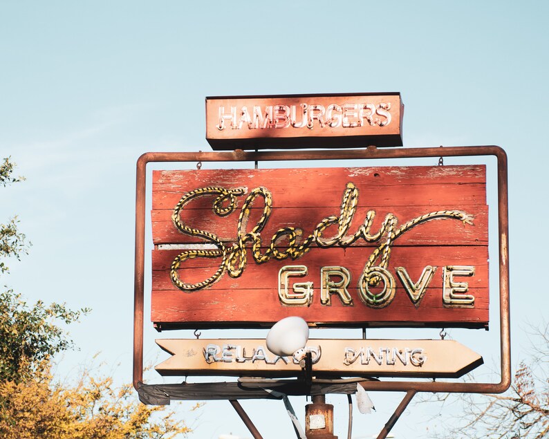 Shady Grove, Austin Print Art, , Austin Wall Art, Barton Springs, Lamar ...