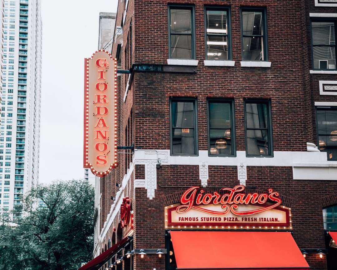 Chicago Photography, Neon Sign, Kitchen Decor, Giordano's Pizza Print ...