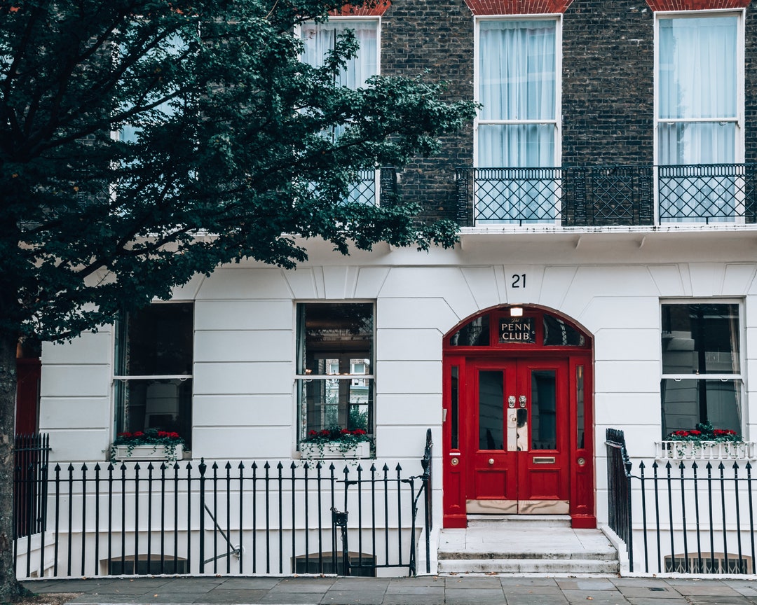 Red Door, London England, London Photography, London Wall Art, Door ...