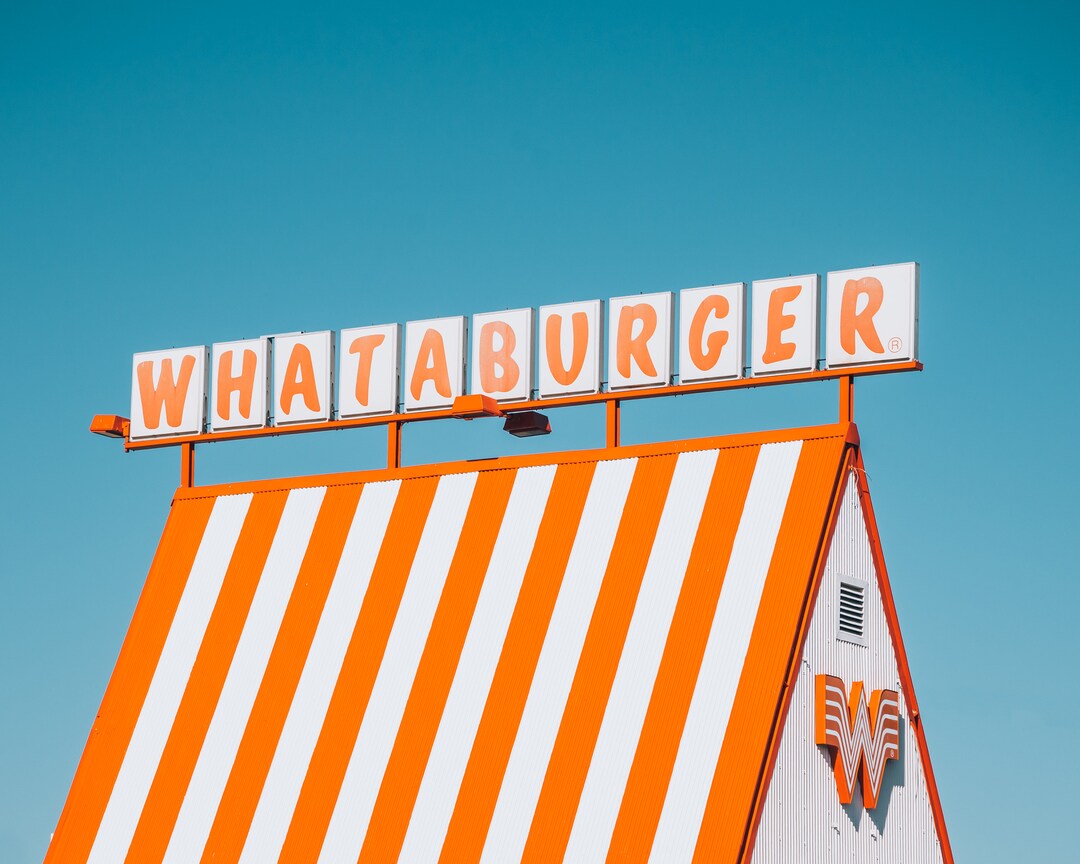 Whataburger Print, Texas Whataburger Wall Art, Longhorns, Aggies ...