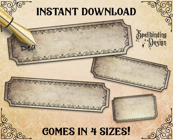 Writing Journal Labels