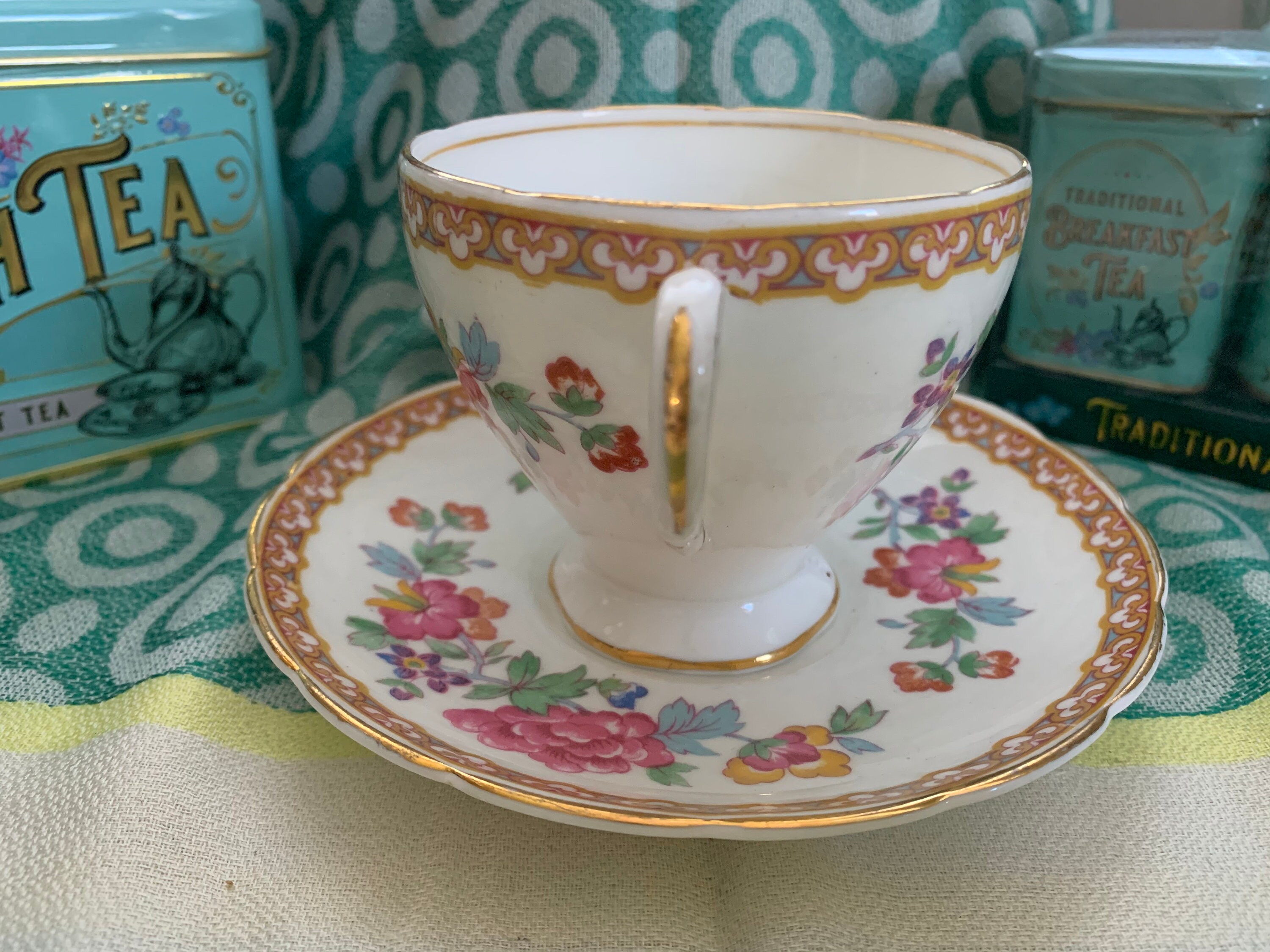 Vintage 1930s Foley English Bone China Duo - Etsy