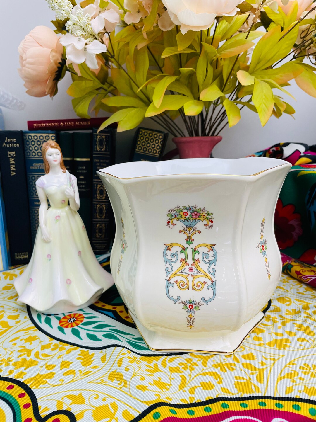 Vintage 1960s Aynsley English Bone China Planter - Henley - Etsy