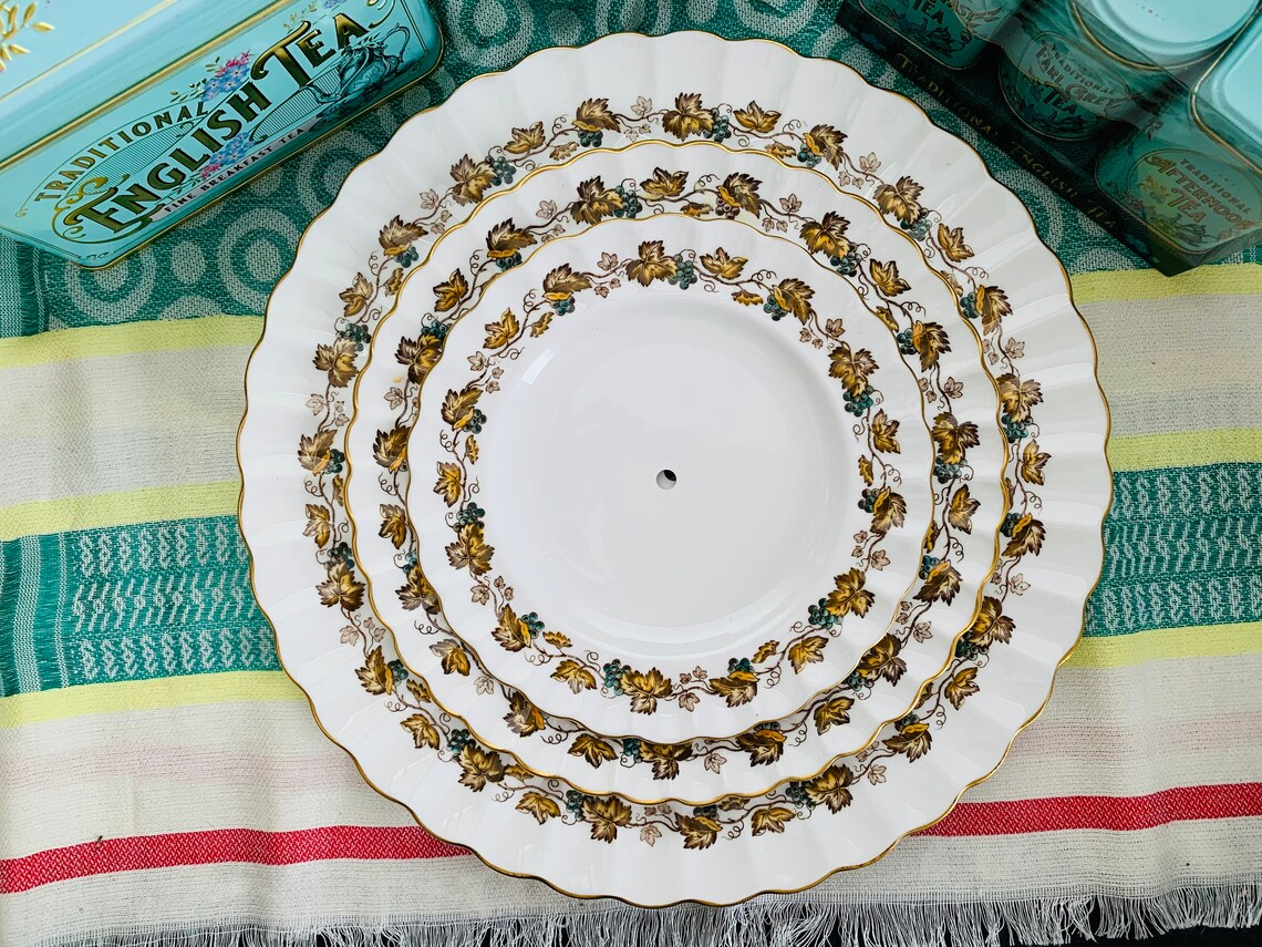 Vintage 1960s Spode English Bone China 3-tiered Plate Stand | Etsy