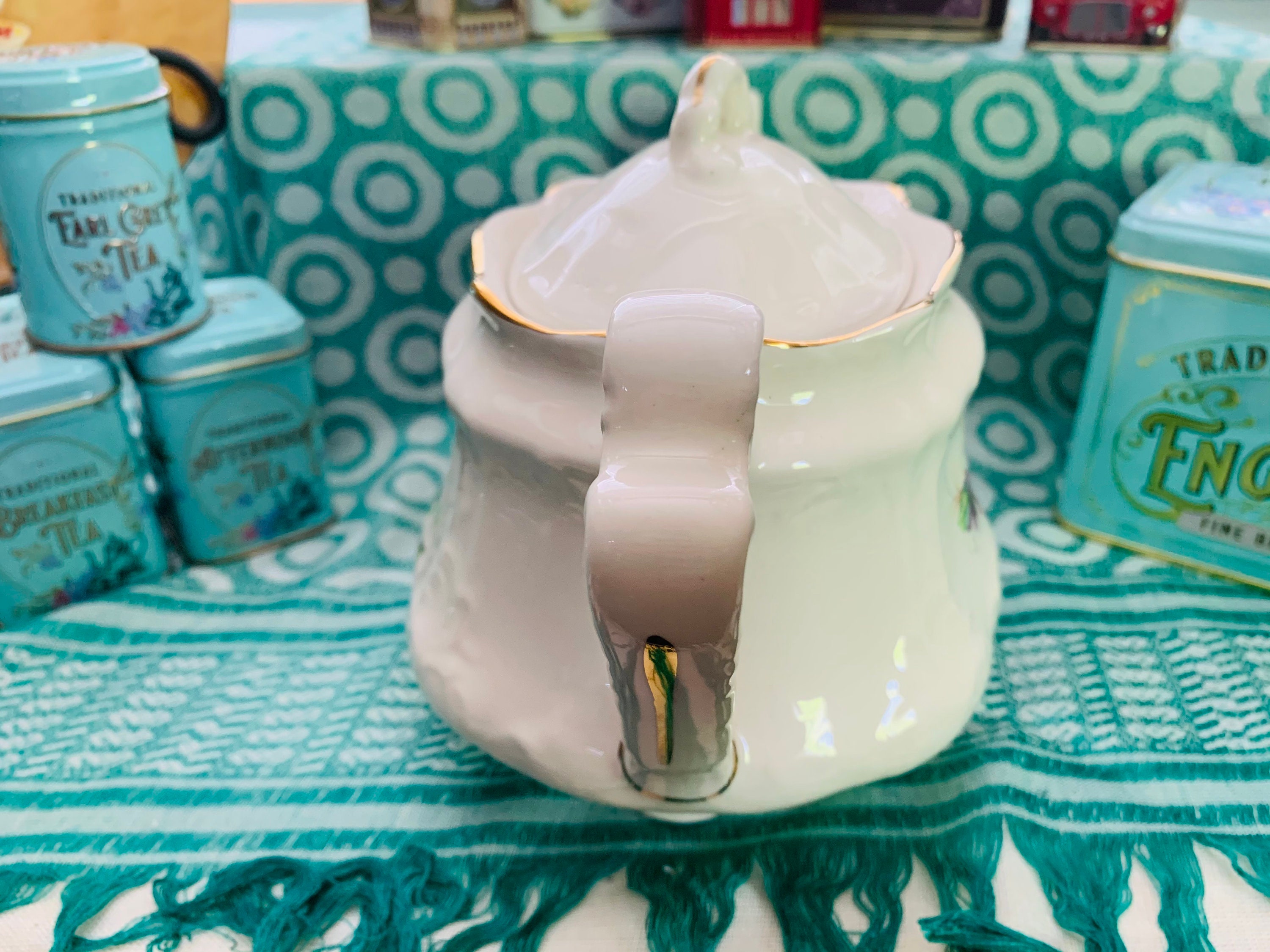 Vintage 1960s Arthur Wood English Bone China Donegal-style Teapot - Etsy