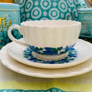 Vintage 1950s Copeland Spode English Bone China Trio - Valencia - Etsy