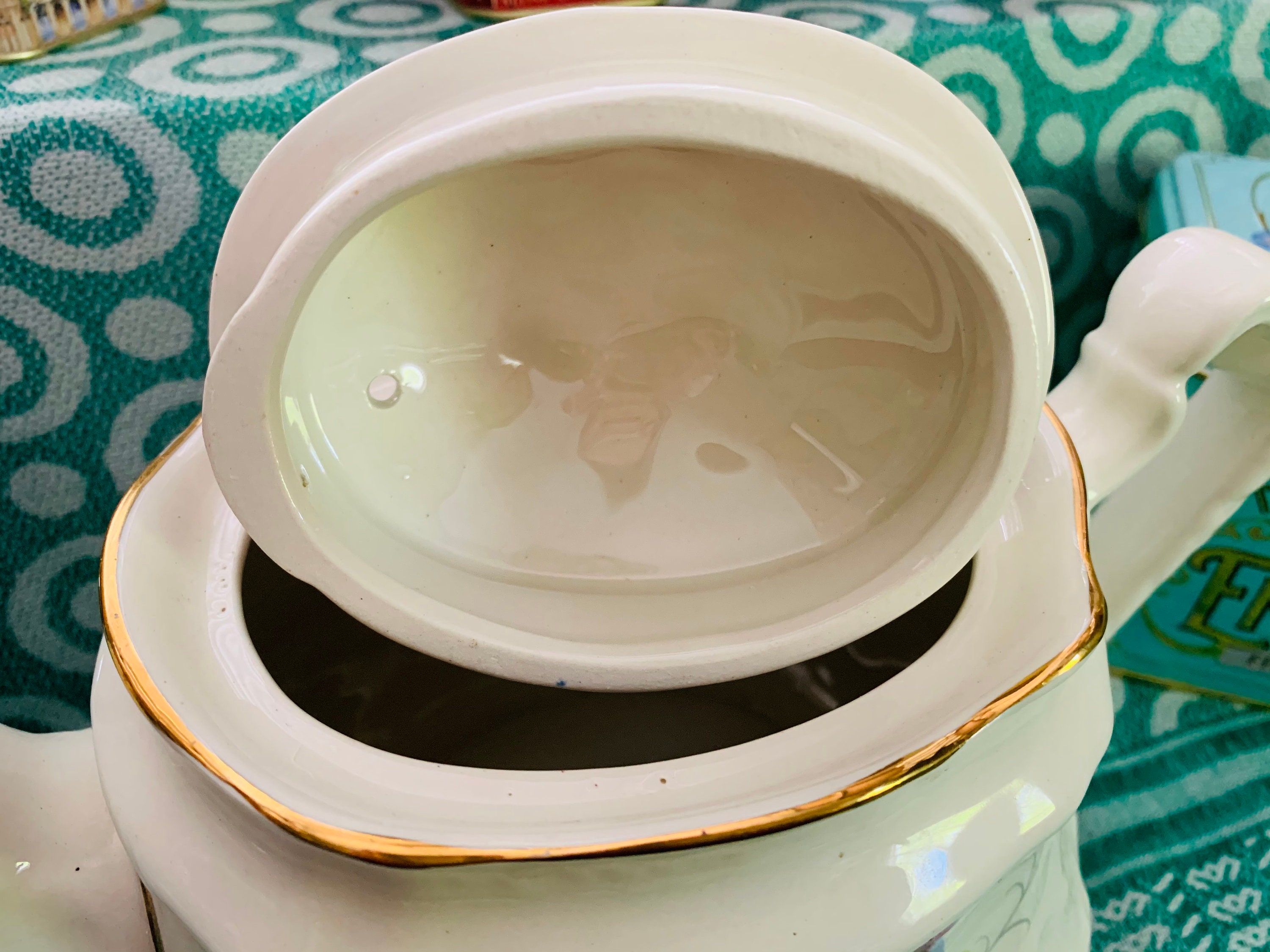Vintage 1960s Arthur Wood English Bone China Donegal-style Teapot - Etsy