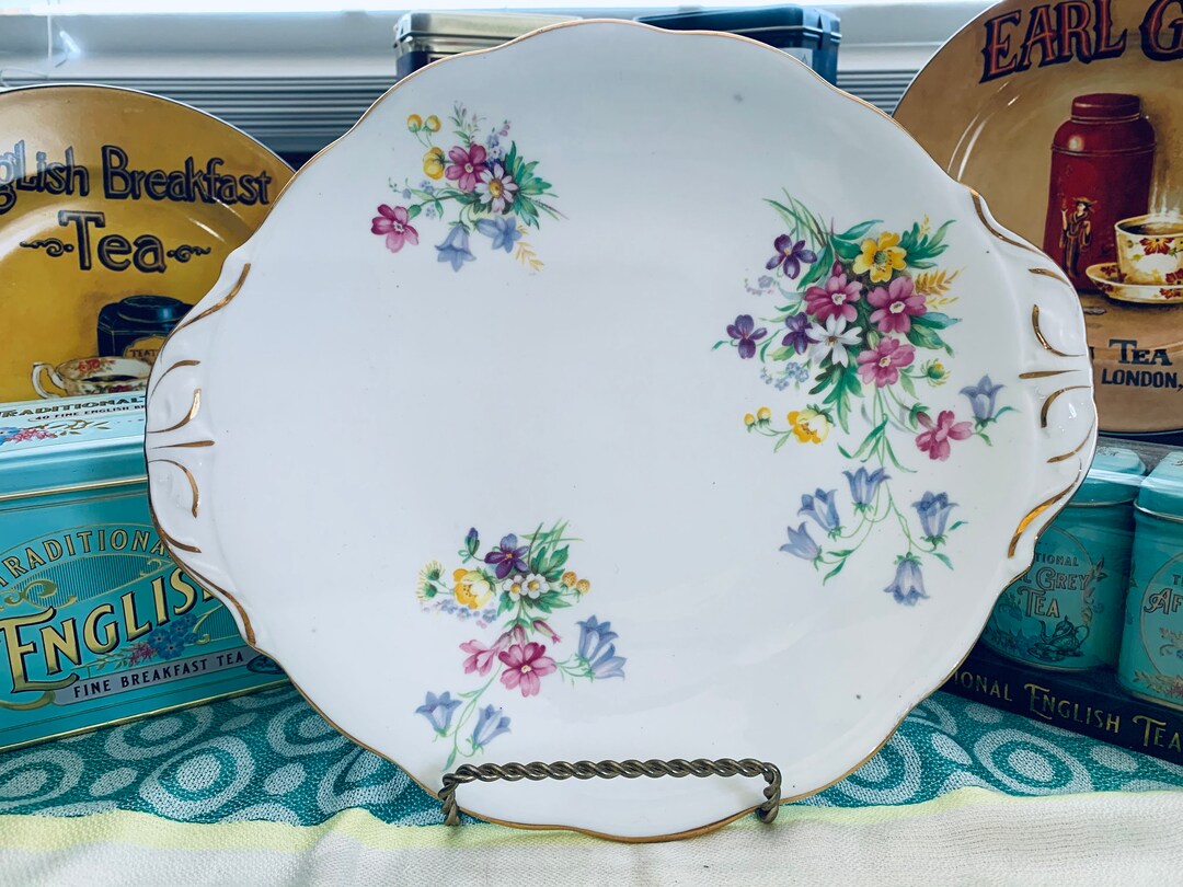 Vintage 1950s Bell China English Bone China Cake Plate - Etsy
