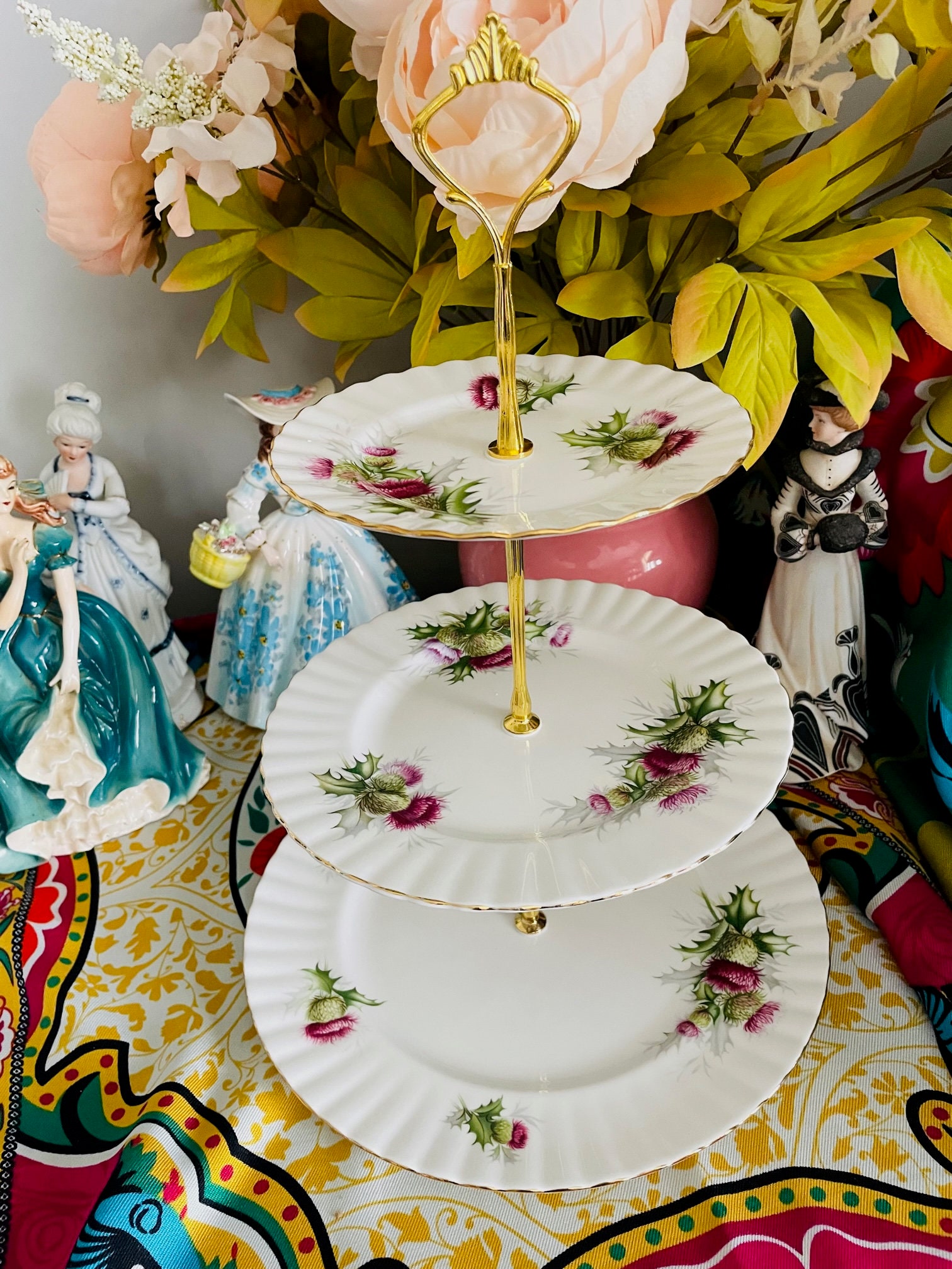 Royal Albert Highland Thistle Tiered - Etsy