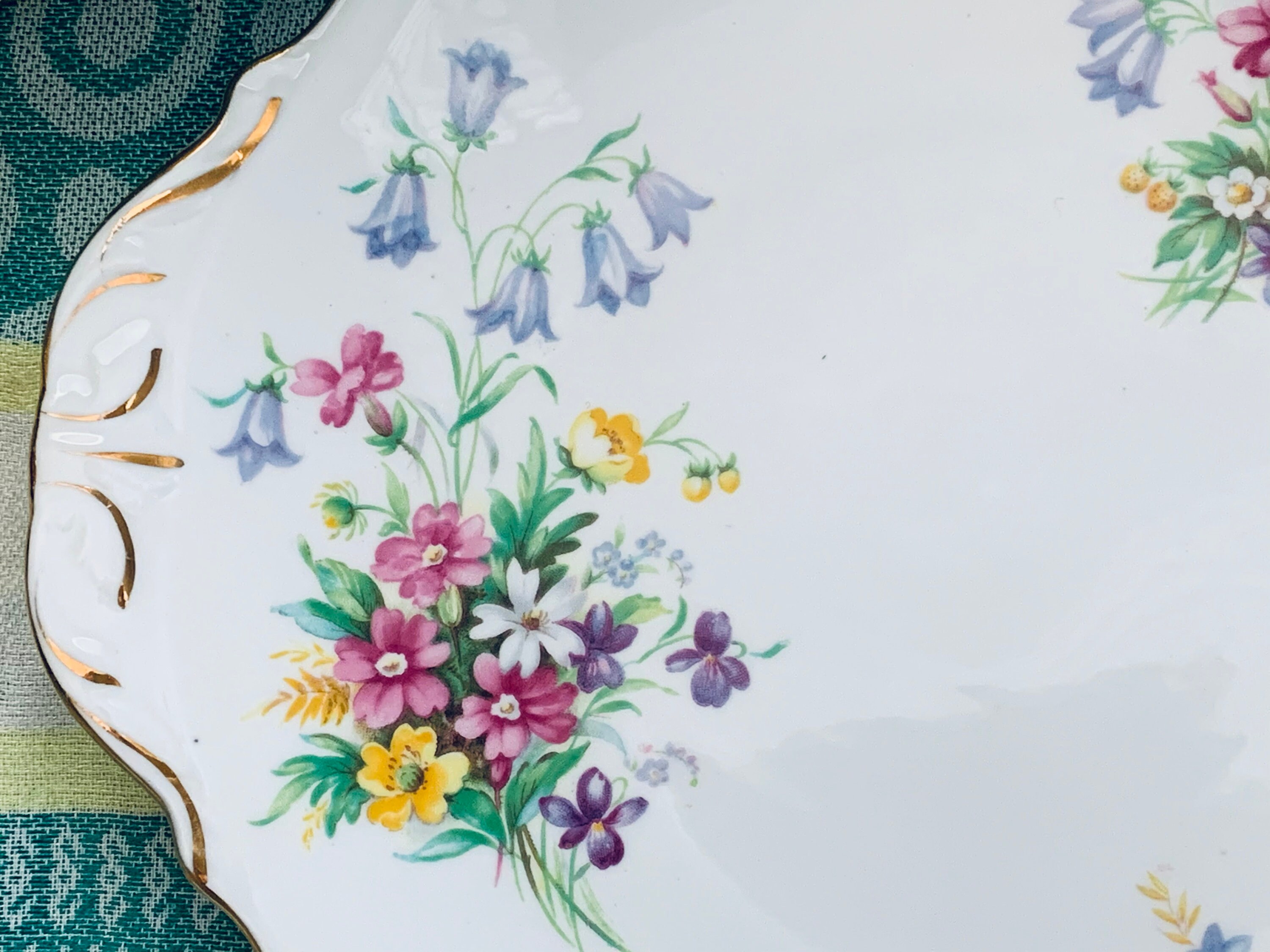 Vintage 1950s Bell China English Bone China Cake Plate - Etsy