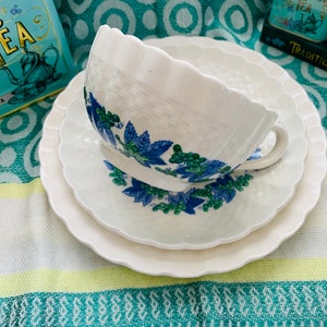 Vintage 1950s Copeland Spode English Bone China Trio - Valencia - Etsy