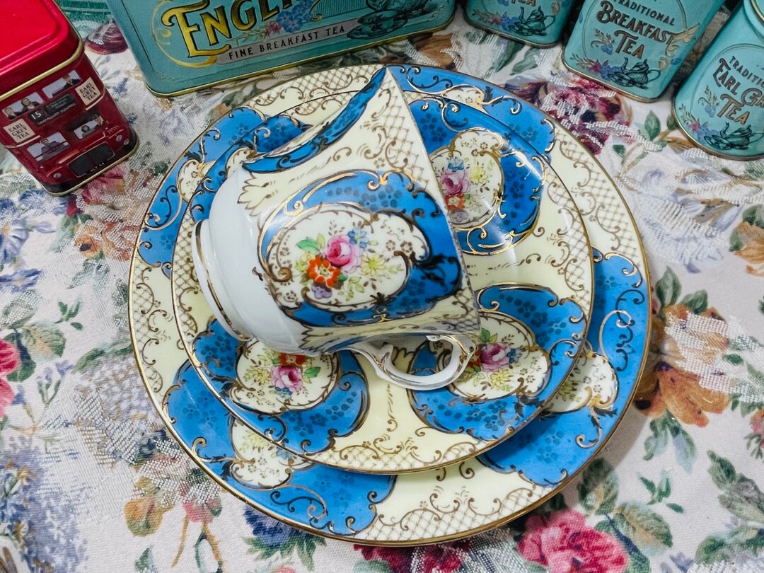 Antique 1920s Samuel Fenton English Bone China Trio - Regent - Etsy