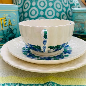 Vintage 1950s Copeland Spode English Bone China Trio - Valencia - Etsy